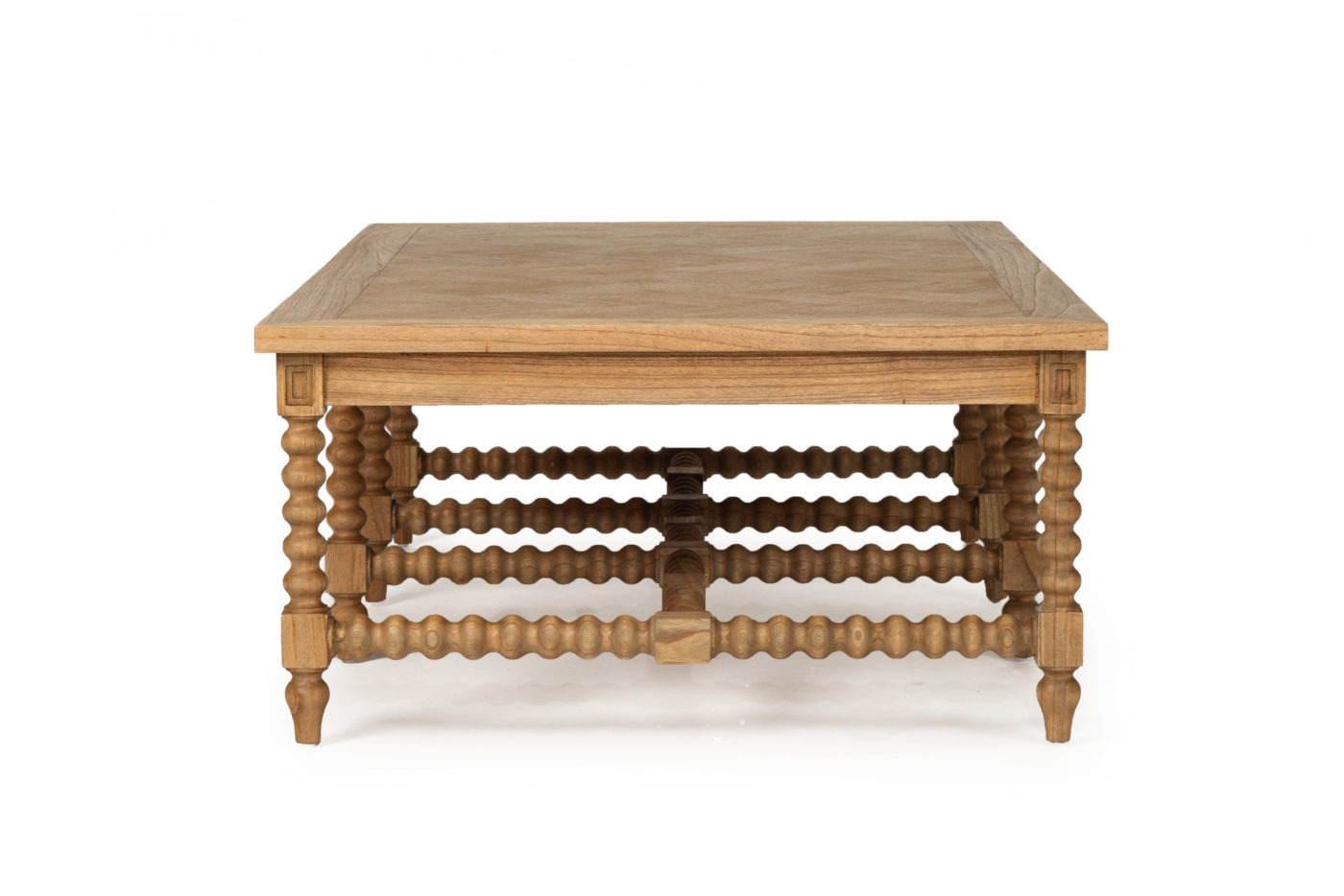 Stradbroke Bobbin Coffee Table - Herringbone Top - Abide Interiors