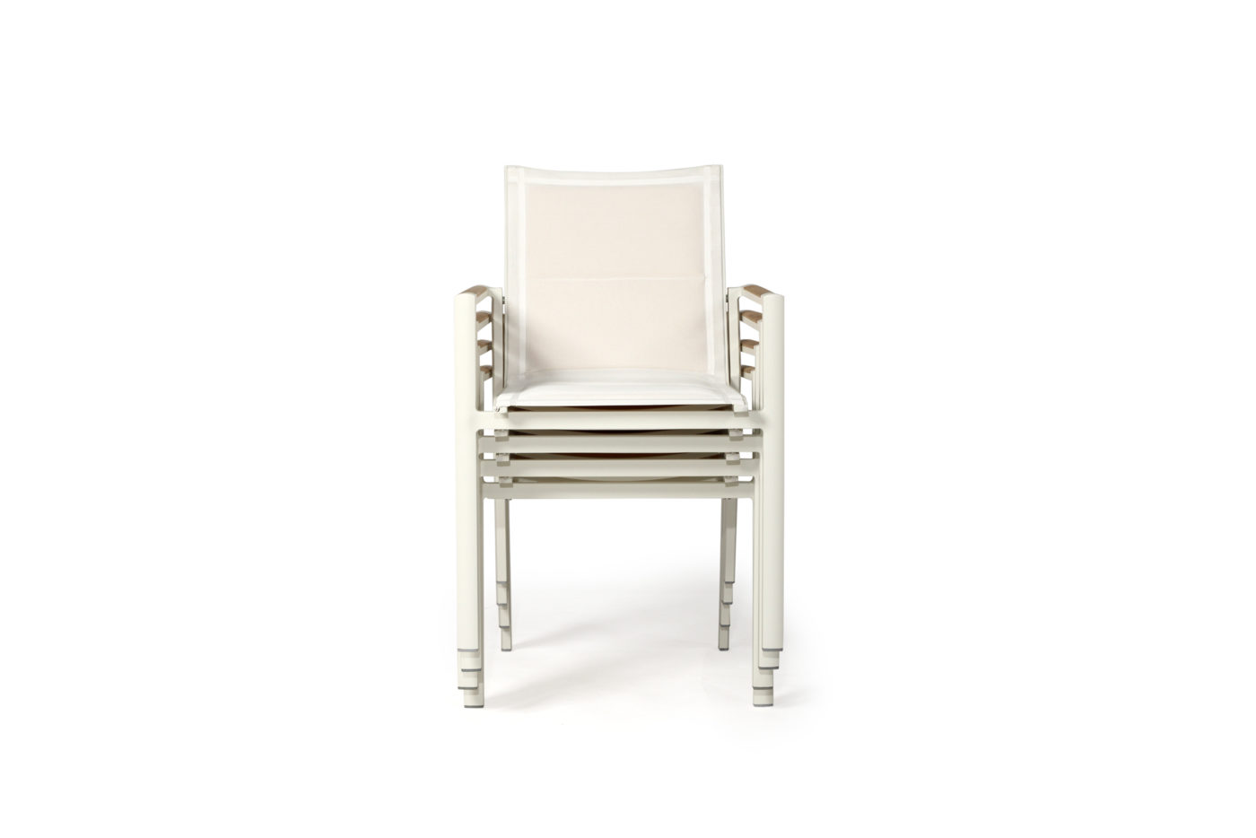 Roberto Stackable Outdoor Dining Chair -White – Set of 4 – Abide Interiors