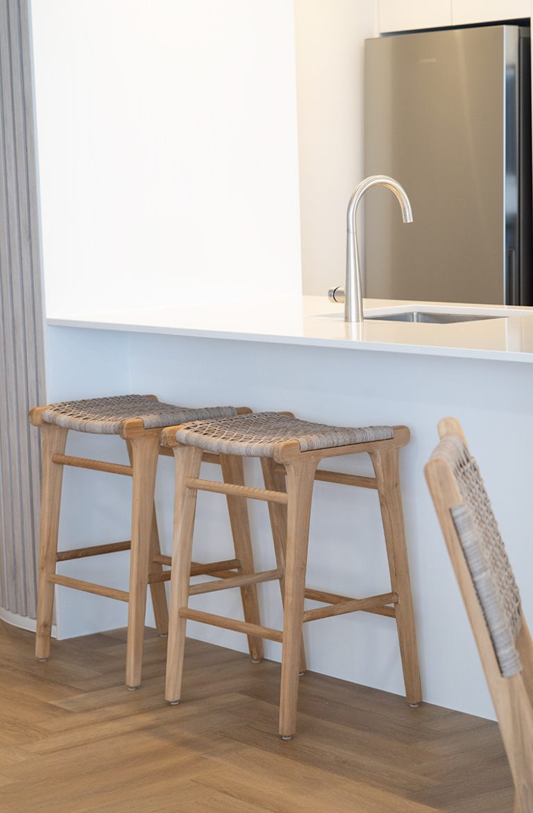 Zen Backless Counter Stool - Washed Grey - Abide Interiors