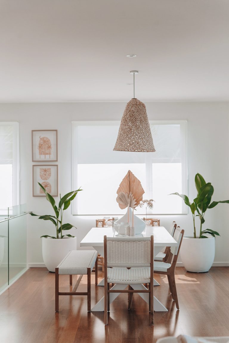 Zen Dining Chair - White (Close Weave) - Abide Interiors