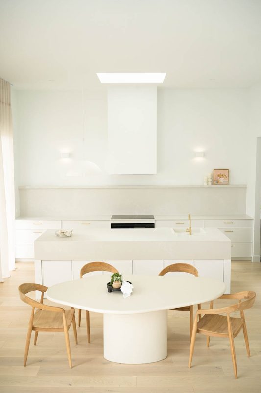 Lorenzo Organic Dining Table - 2m - Latte - Abide Interiors