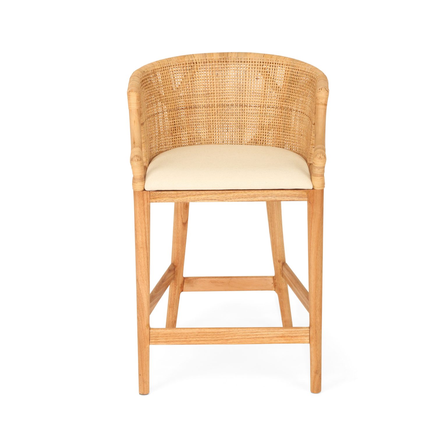 Kingston Counter Stool - By Serrata Living - Natural or Dark Brown ...