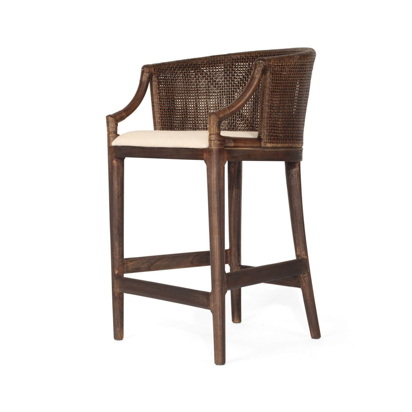 Kingston Counter Stool - By Serrata Living - Natural or Dark Brown ...