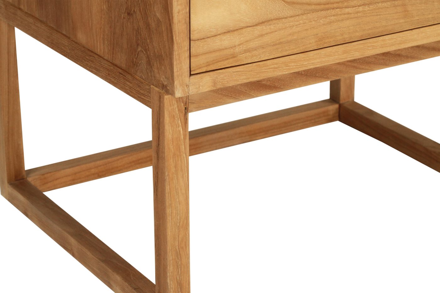 Flynn Bedside Table - 2 Drawer -Natural - Abide Interiors