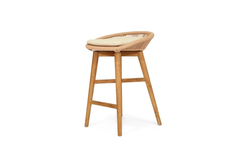 Taylor Backless Counter Stool - Indoor/Outdoor - Apricot - Abide Interiors