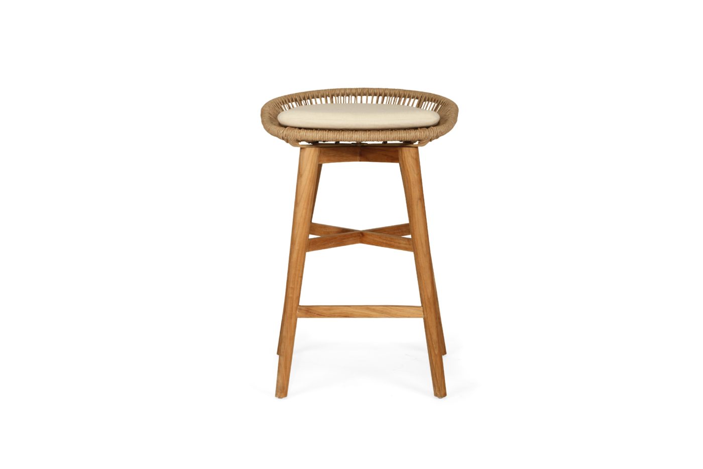 Taylor Backless Counter Stool - Indoor/Outdoor - Natural - Abide Interiors