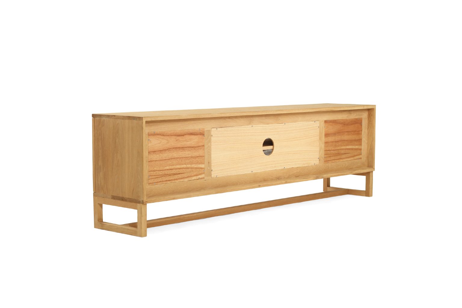 Clovelly Entertainment Unit - Four Door - Arch Windows - Natural ...