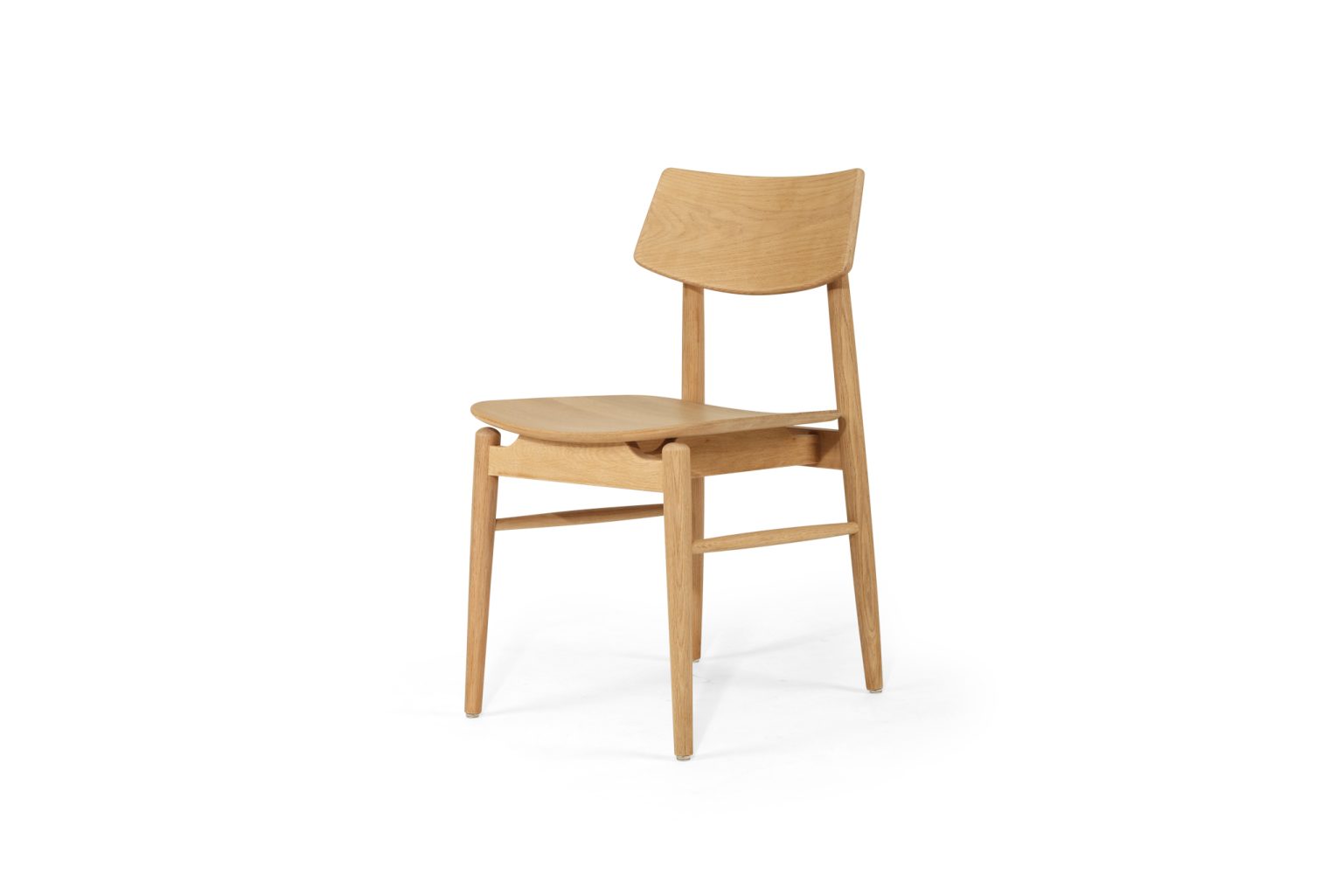 Harlow Dining Chair - Natural with Timber Seat - Abide Interiors