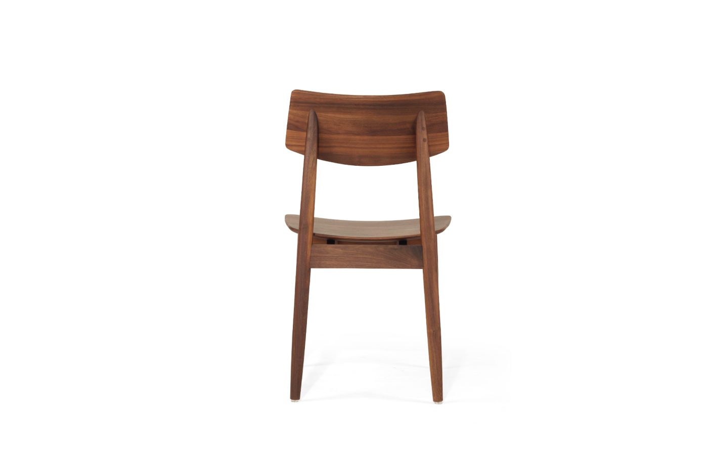 Harlow Dining Chair - Walnut with Timber Seat - Abide Interiors