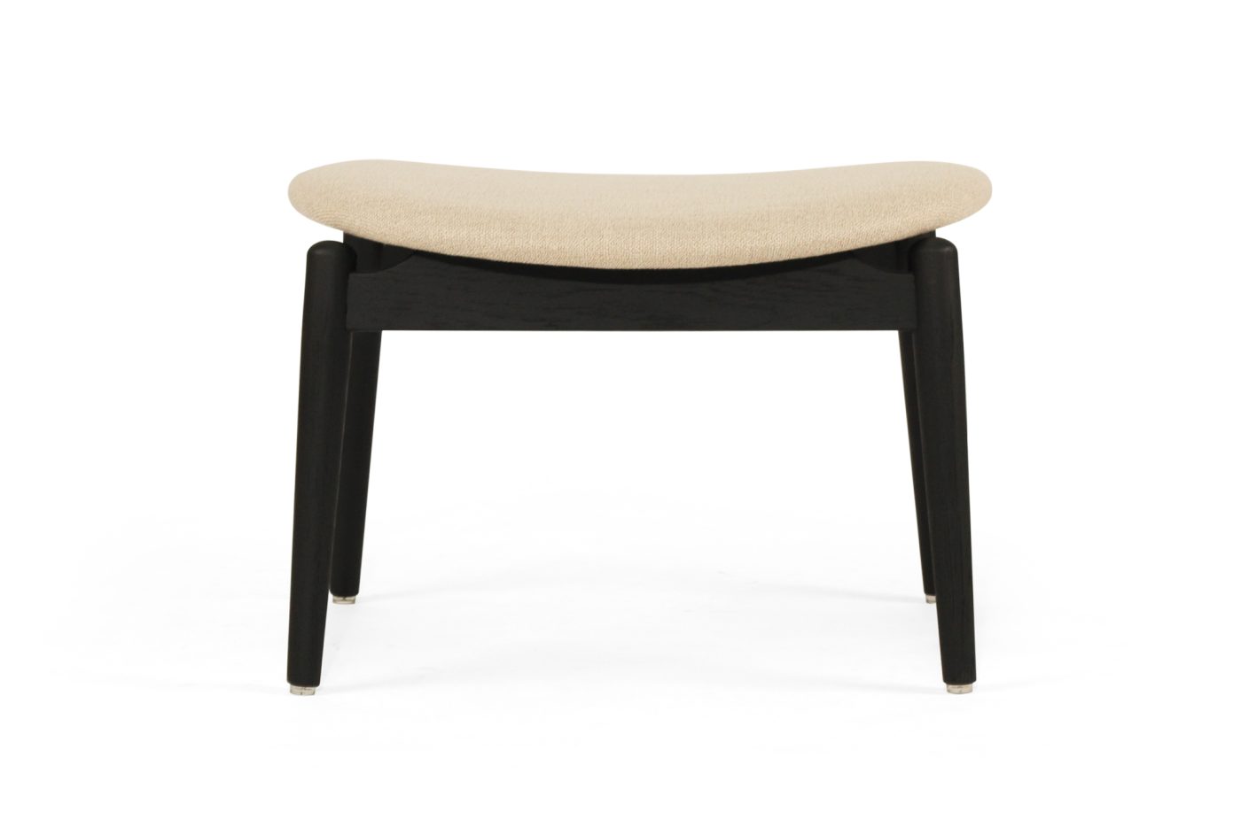 Harlow Foot Stool - Black - Abide Interiors