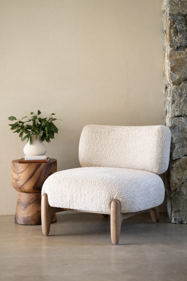 Iris Occasional Chair - Natural on Caramel Frame - Abide Interiors
