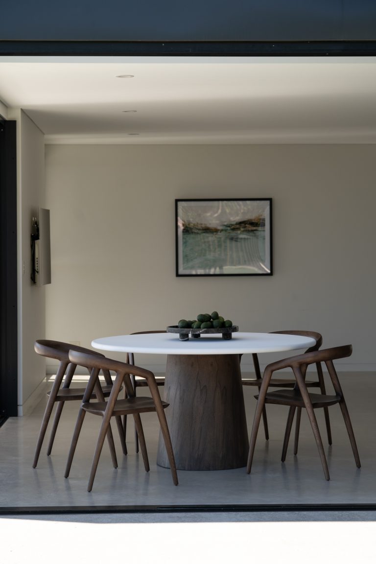 Harlow Dining Table - 120cm - Walnut Base - Abide Interiors